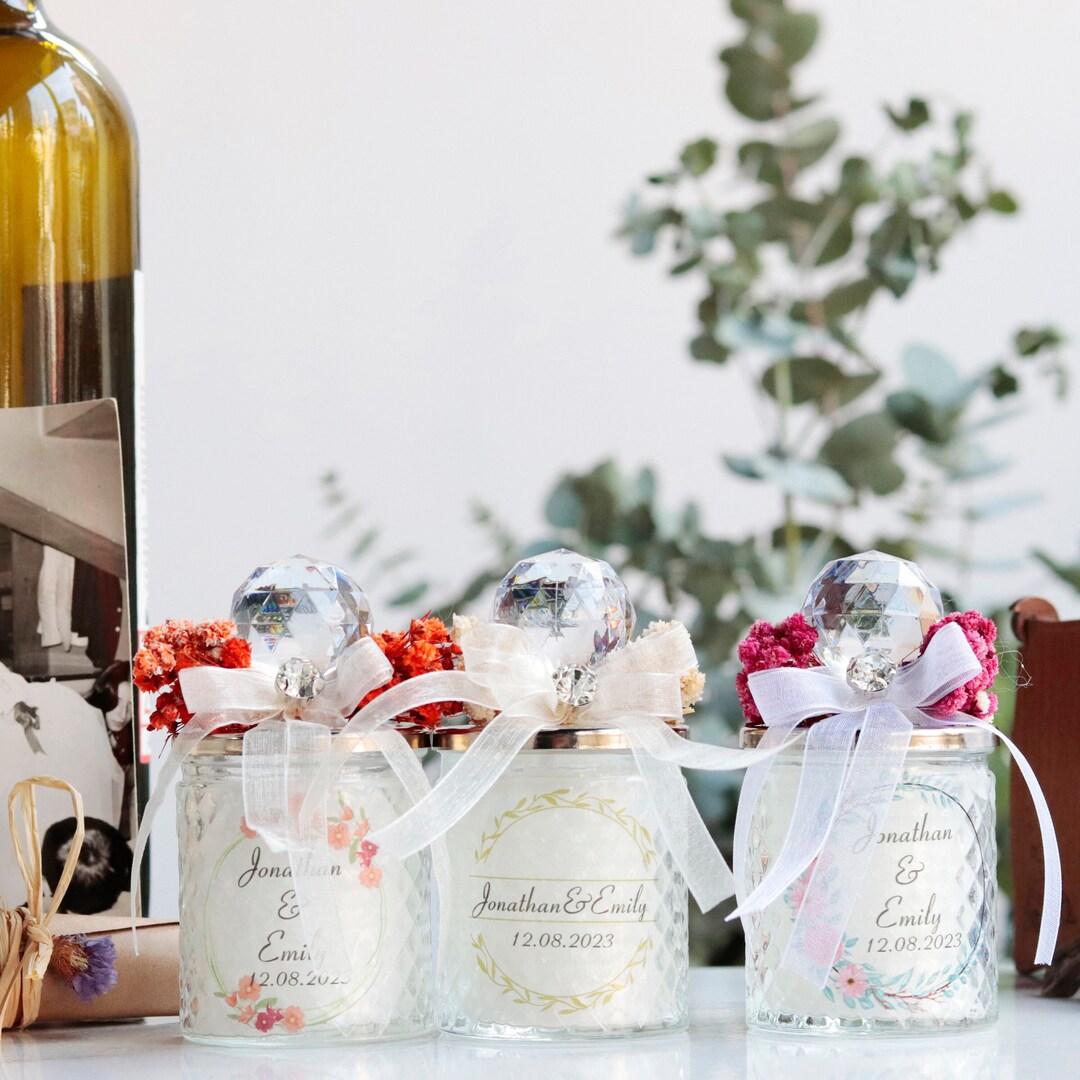 Luxury Candle Favor Wedding Gifts for Guests Unique Favors Handmade ...
