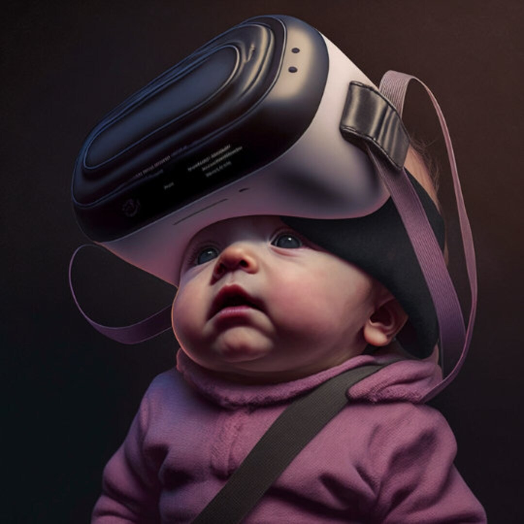 Baby Wearing VR Headset digital Download - Etsy
