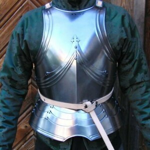 18GA Steel Medieval Upper Body Gothic Armor Breastplate/ Cuirass Knight ...