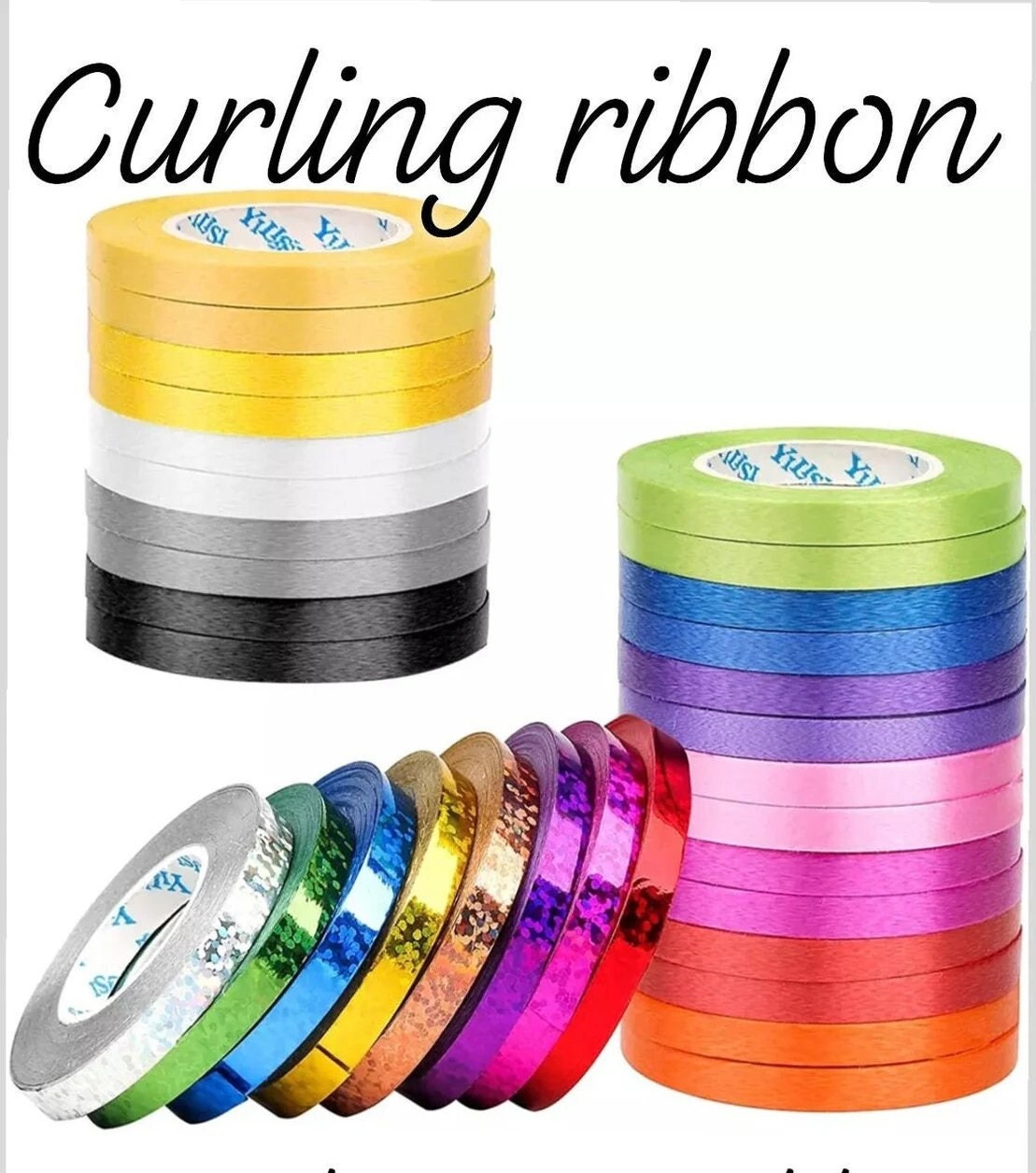 50 Meters Balloons Curling Ribbon for PARTY Gift Wrapping Balloons ...