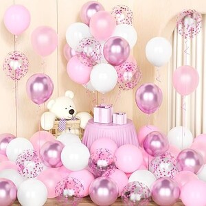 100 Chrome Balloons Combo Pack Decoration Set Birthday Balloons Party ...