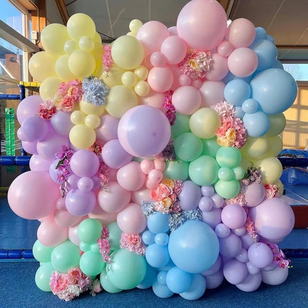 Pastel Balloons for Birthday Anniversary Helium Air Pastel Macaron ...
