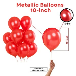 10 Inches Red and Green Balloons for Birthday Party Decorations ...