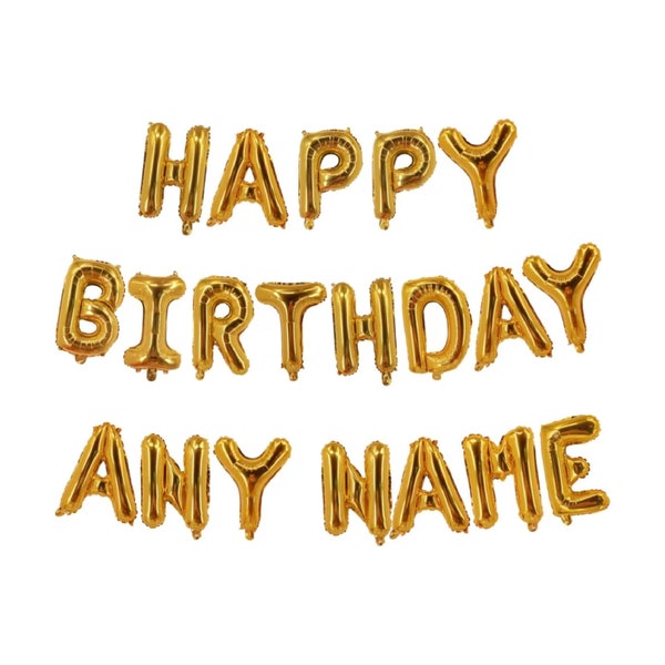Happy Birthday Foil Letter Balloon - Etsy