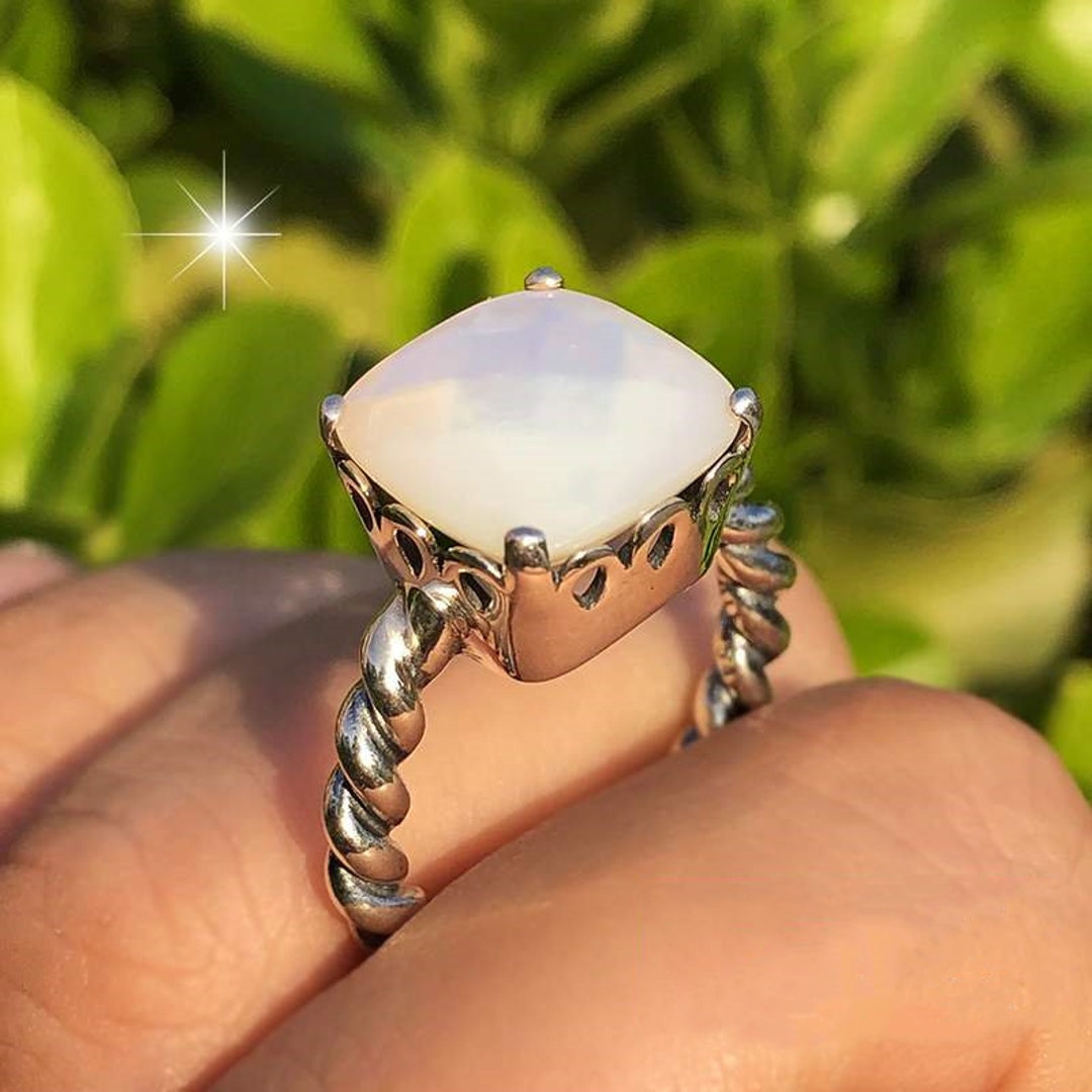 Pandora Mother of Pearl Pandora White Elegant Sincerity Ring - Etsy
