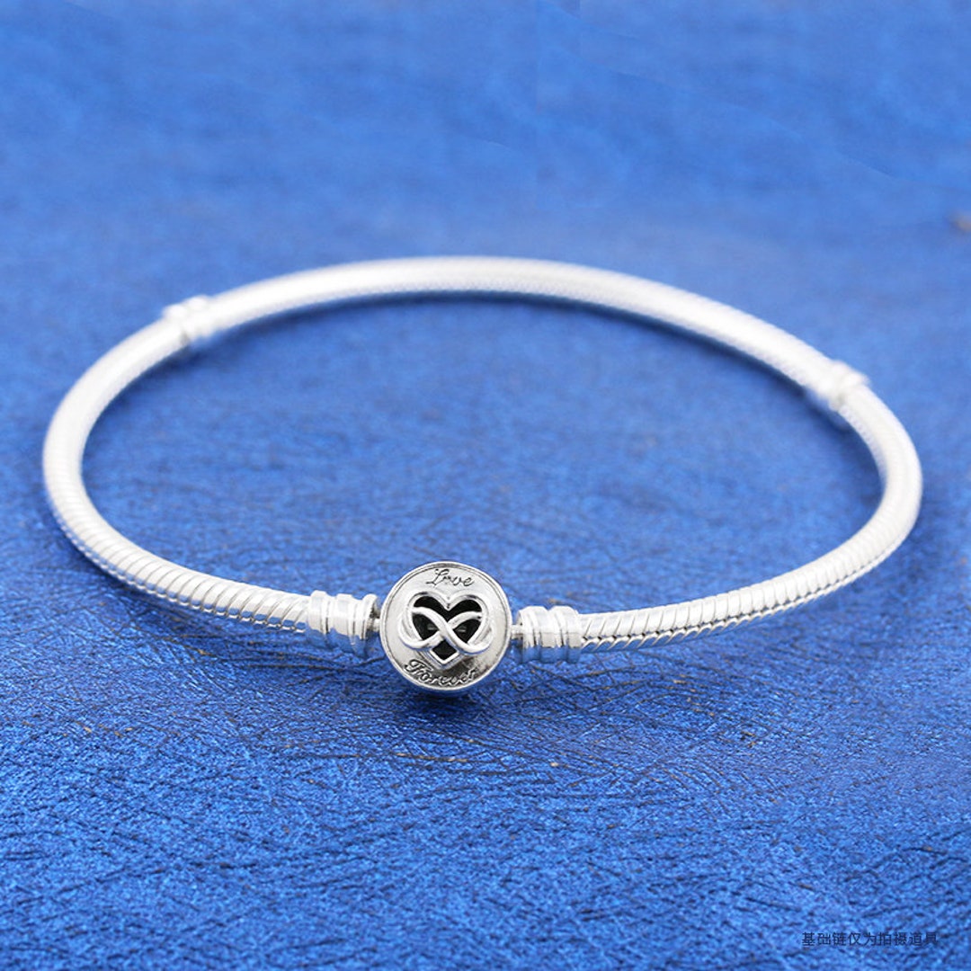 Pandora Pandora 925 Silver Heart Infinity Charm Bracelet New - Etsy
