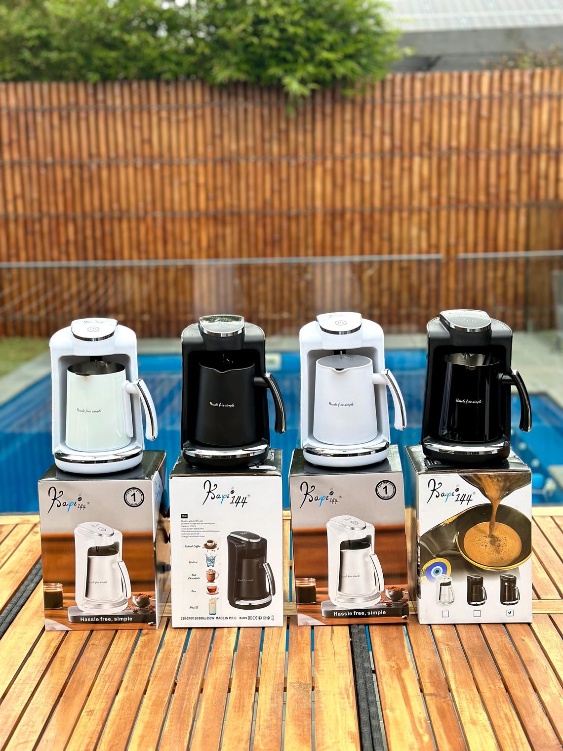 Turkish/greek Coffee Machine Automatic 1-4 Cups New Stainless Steel Cup ...