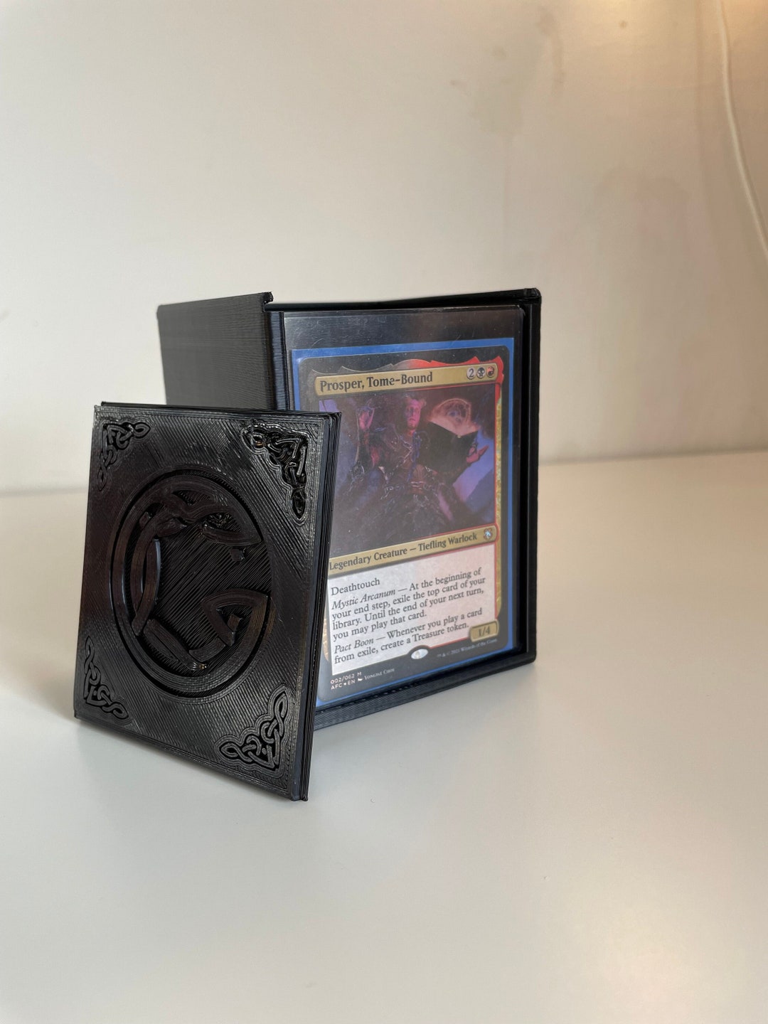 Black Exposed Customisable Commander Deck Box - Etsy