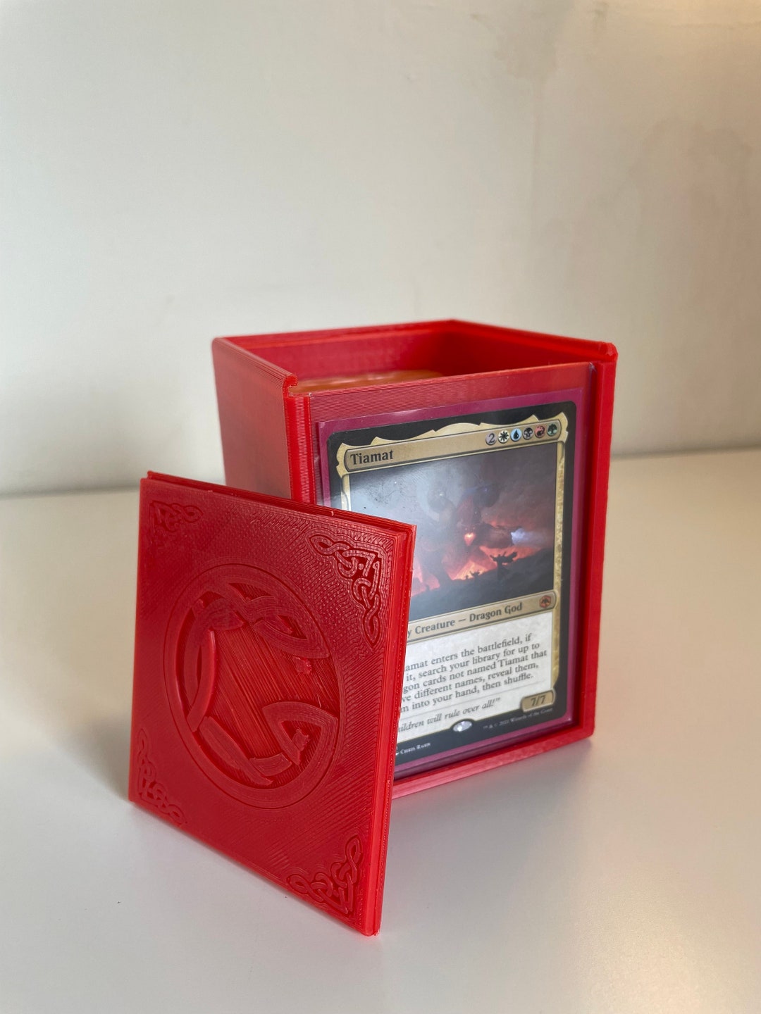 Red Exposed Customisable Commander Deck Box - Etsy