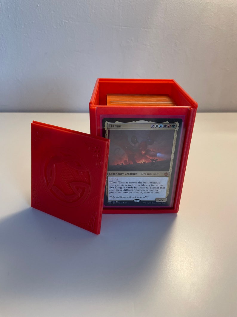 Red Exposed Customisable Commander Deck Box - Etsy