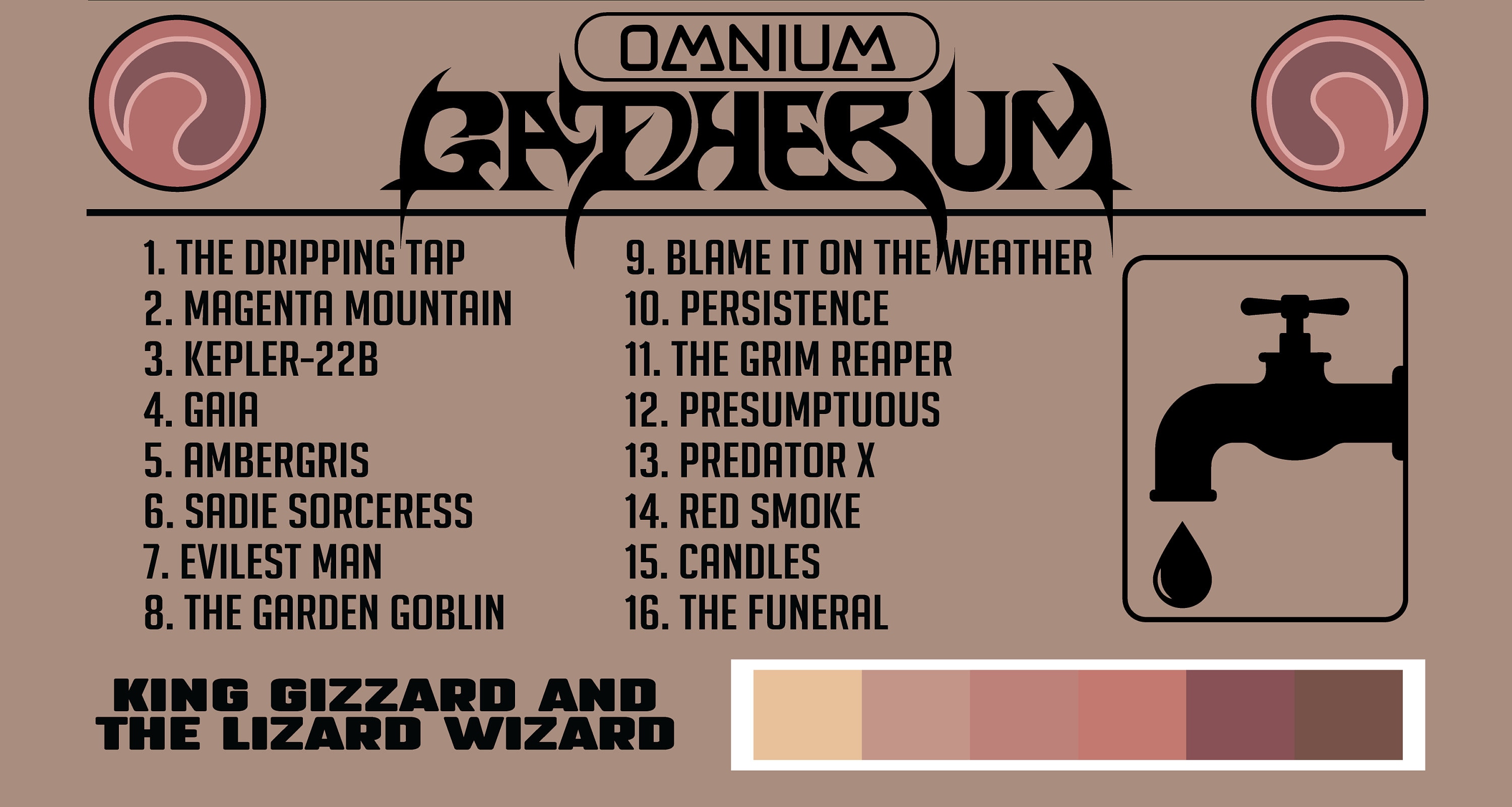 King Gizzard Poster minimalist Omnium Gatherum 12x18 - Etsy