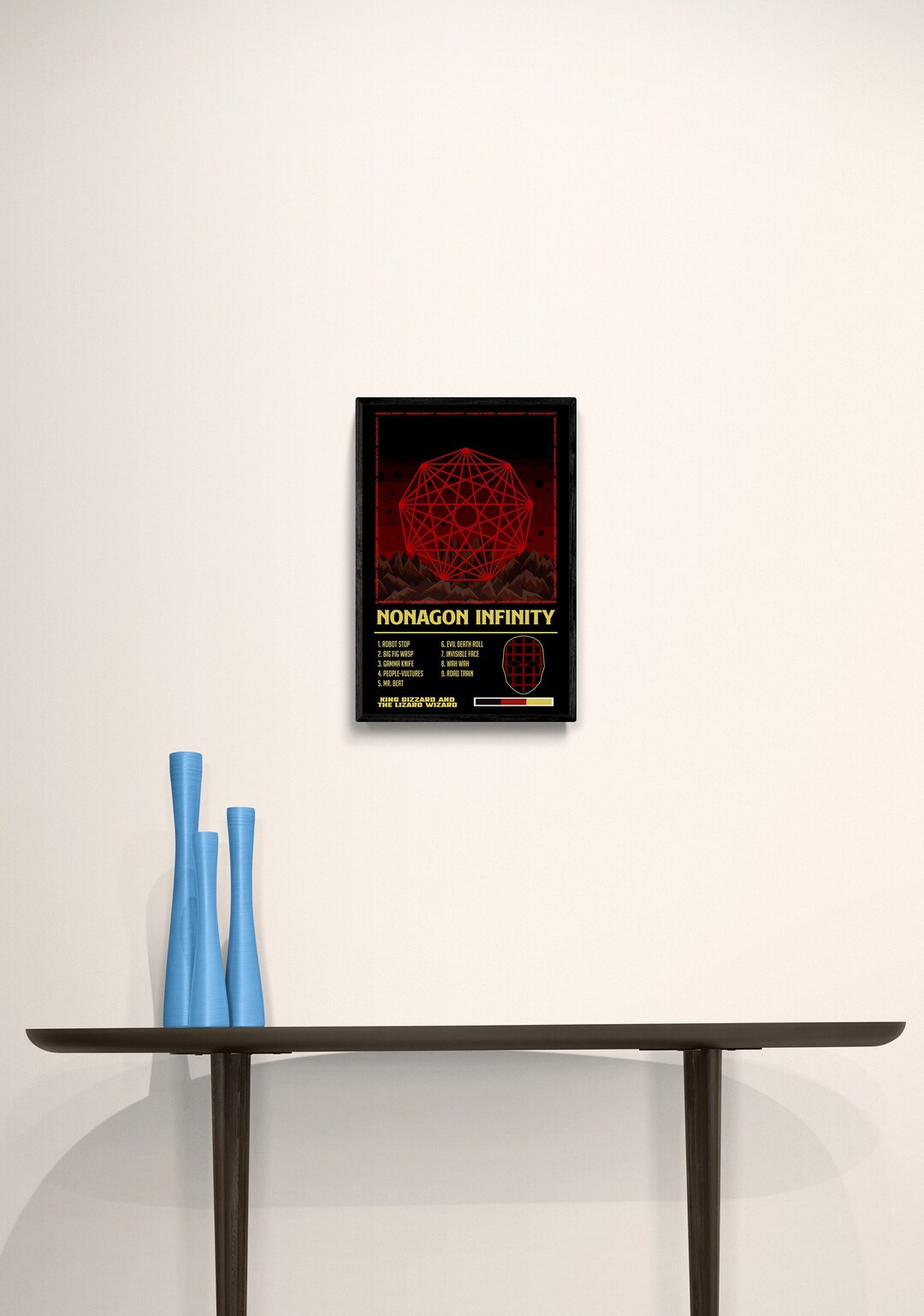King Gizzard Poster (minimalist) - Nonagon Infinity (12x18) - Etsy
