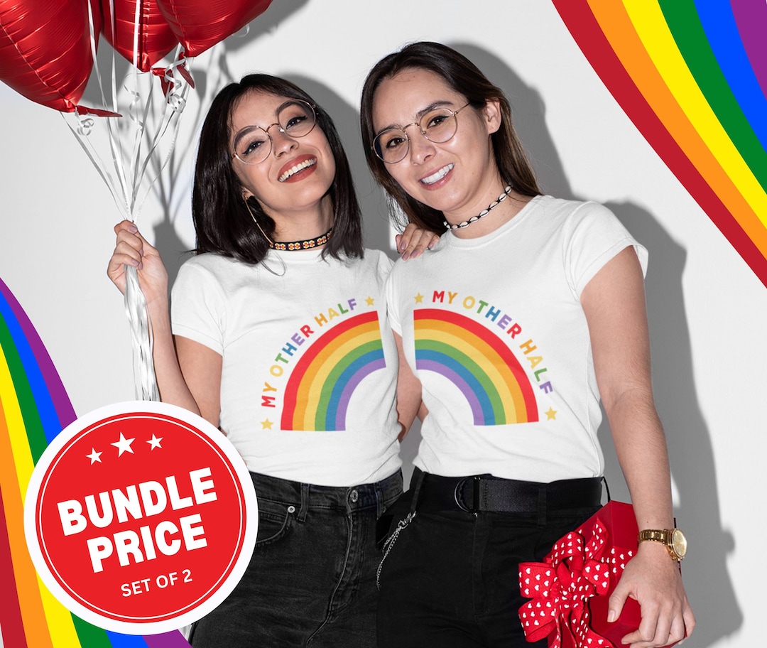 Pride Couple Shirts, Matching Lesbian Shirt, Lesbian Couple Shirt ...