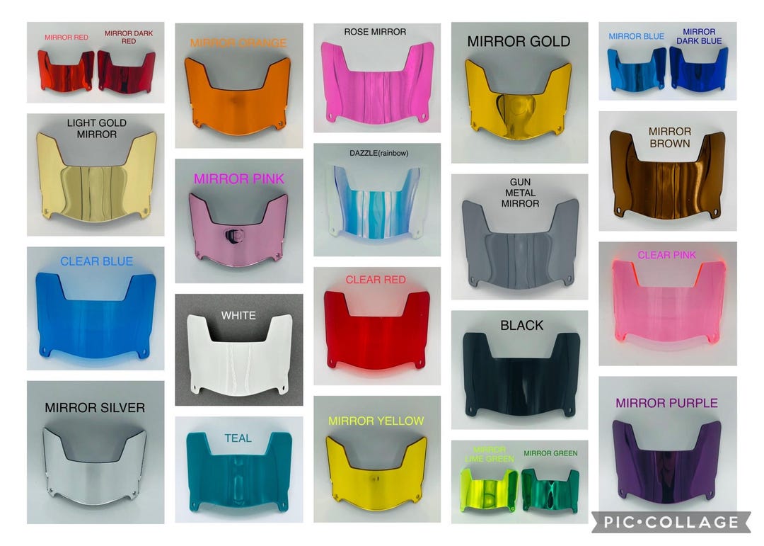 Mini Football Helmet Visors - Etsy