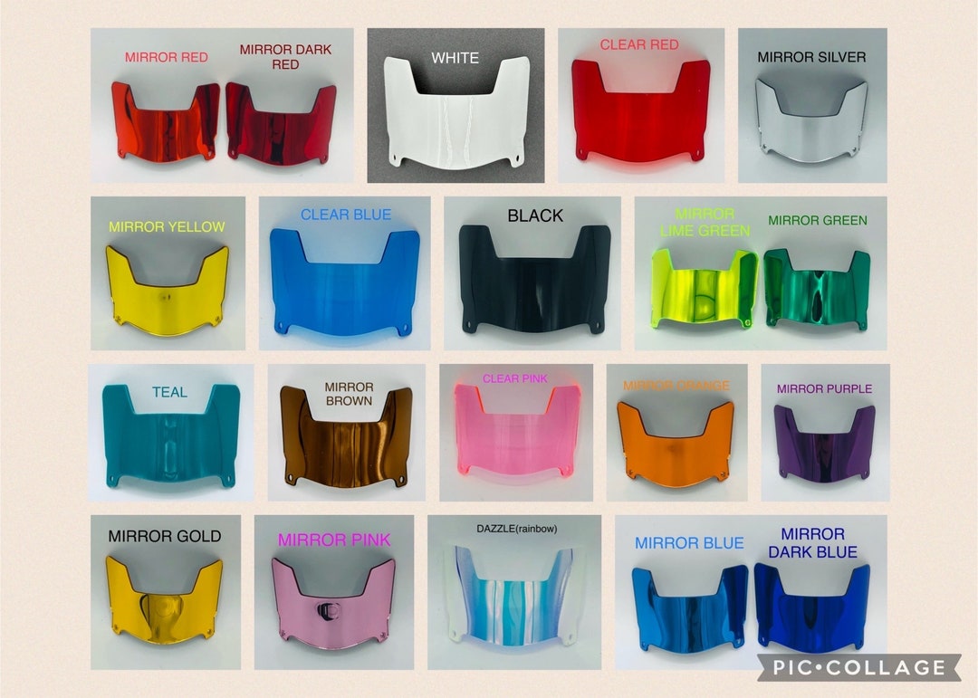 Mini Football Helmet Visors - Etsy