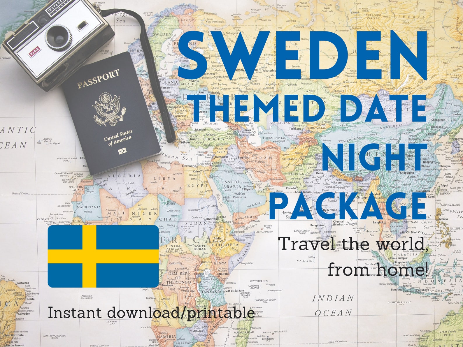 Sweden Travel-themed Date Night Pack for Couples | Printable PDF ...