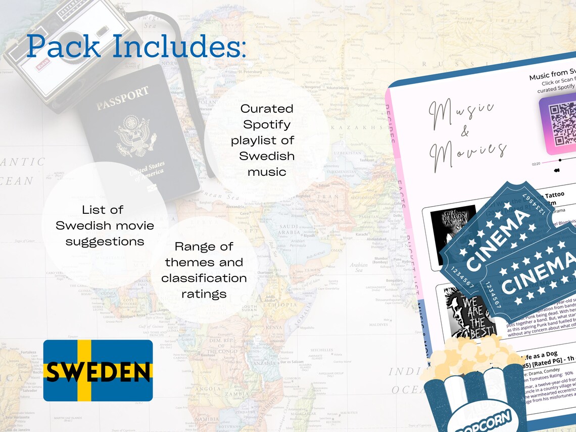 Sweden Travel-themed Date Night Pack for Couples | Printable PDF ...