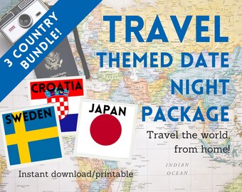Sweden Travel-themed Date Night Pack for Couples Printable PDF Romantic ...
