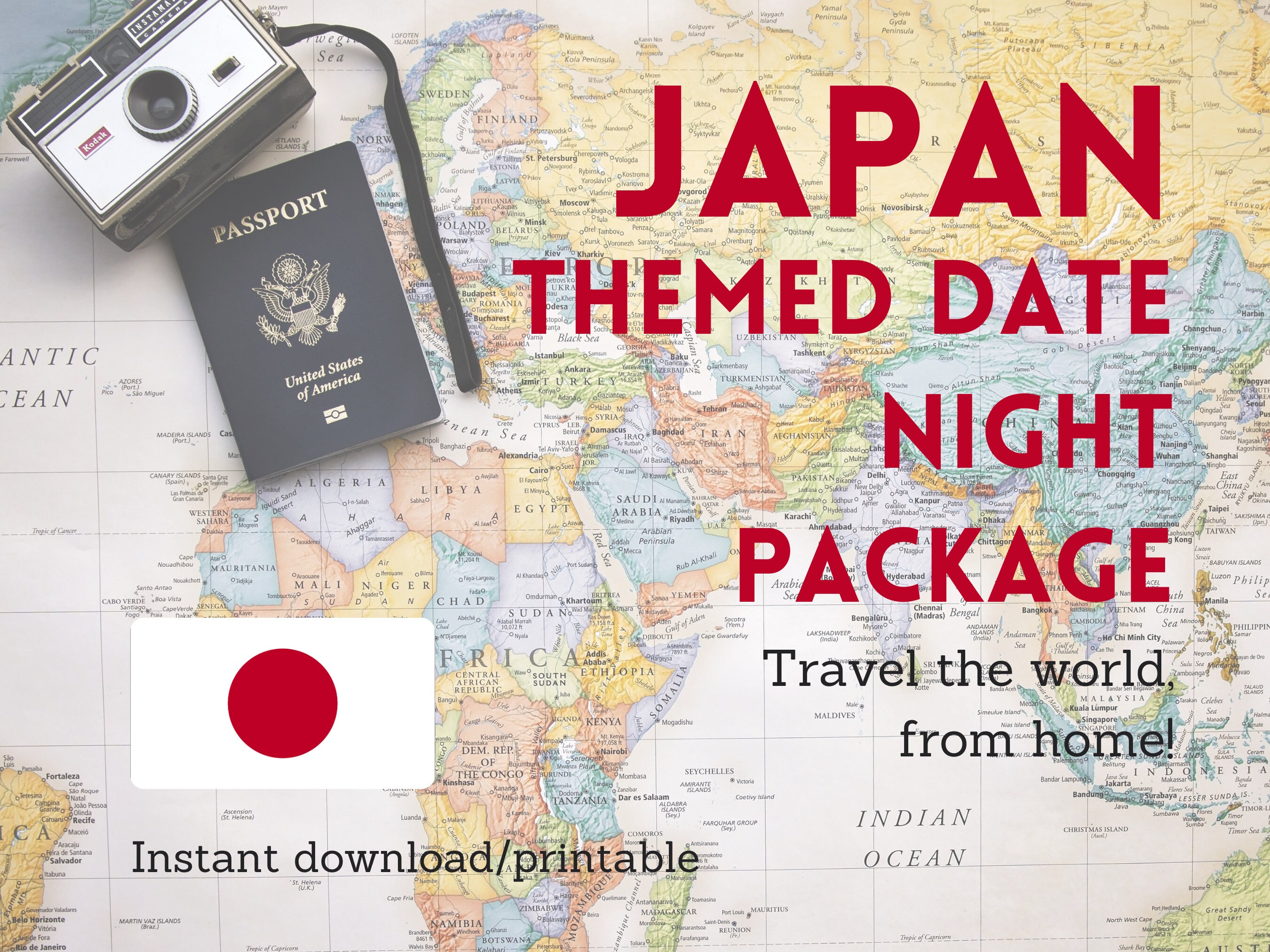 Japan Travel-themed Date Night Pack for Couples | Printable PDF ...