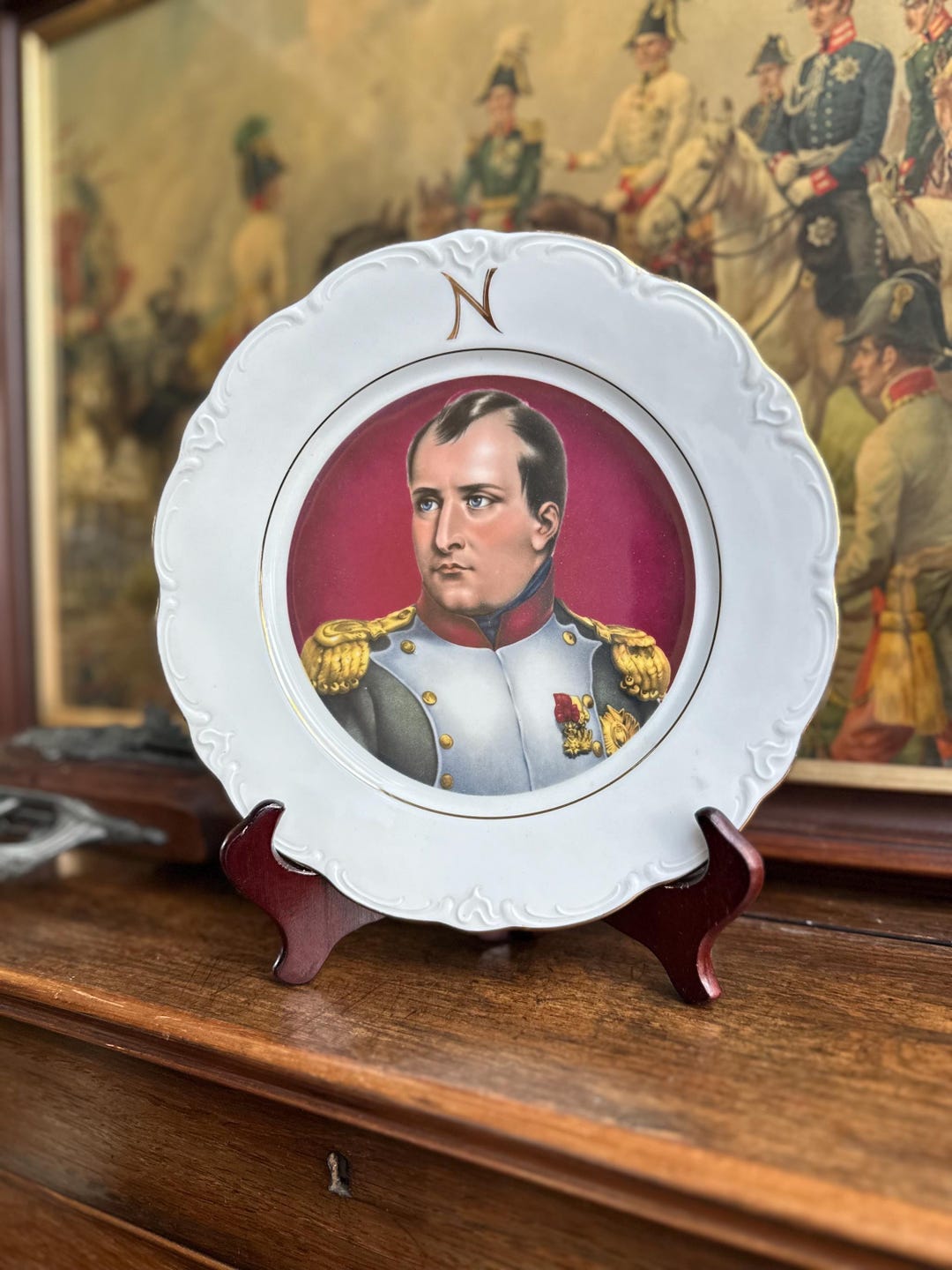 Vintage Napoleon Bonaparte Portrait Plate – 24 Cm Diameter, 450g ...