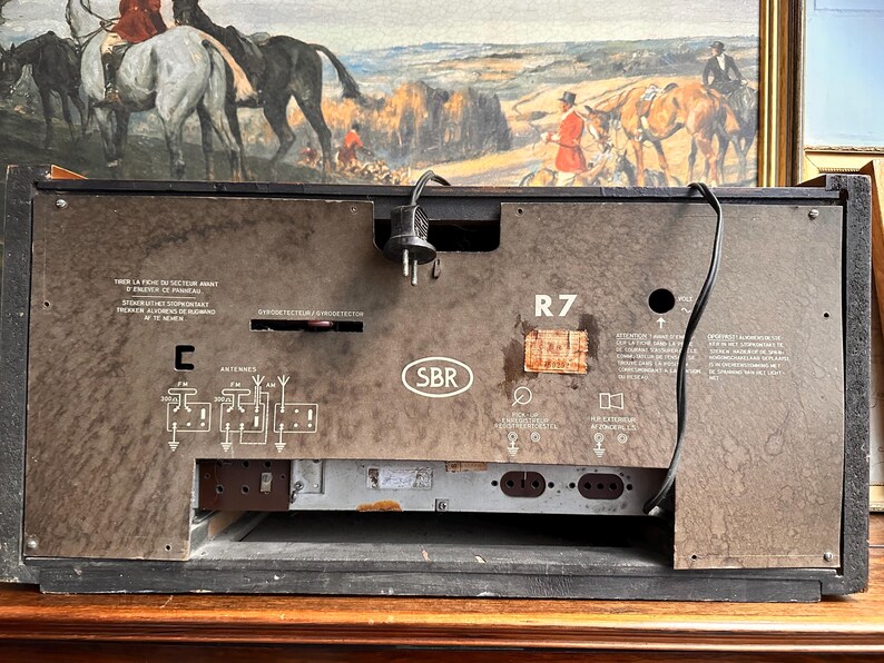 Vintage Belgian Tube Radio – SBR Table Model (c. 1950s) - Etsy
