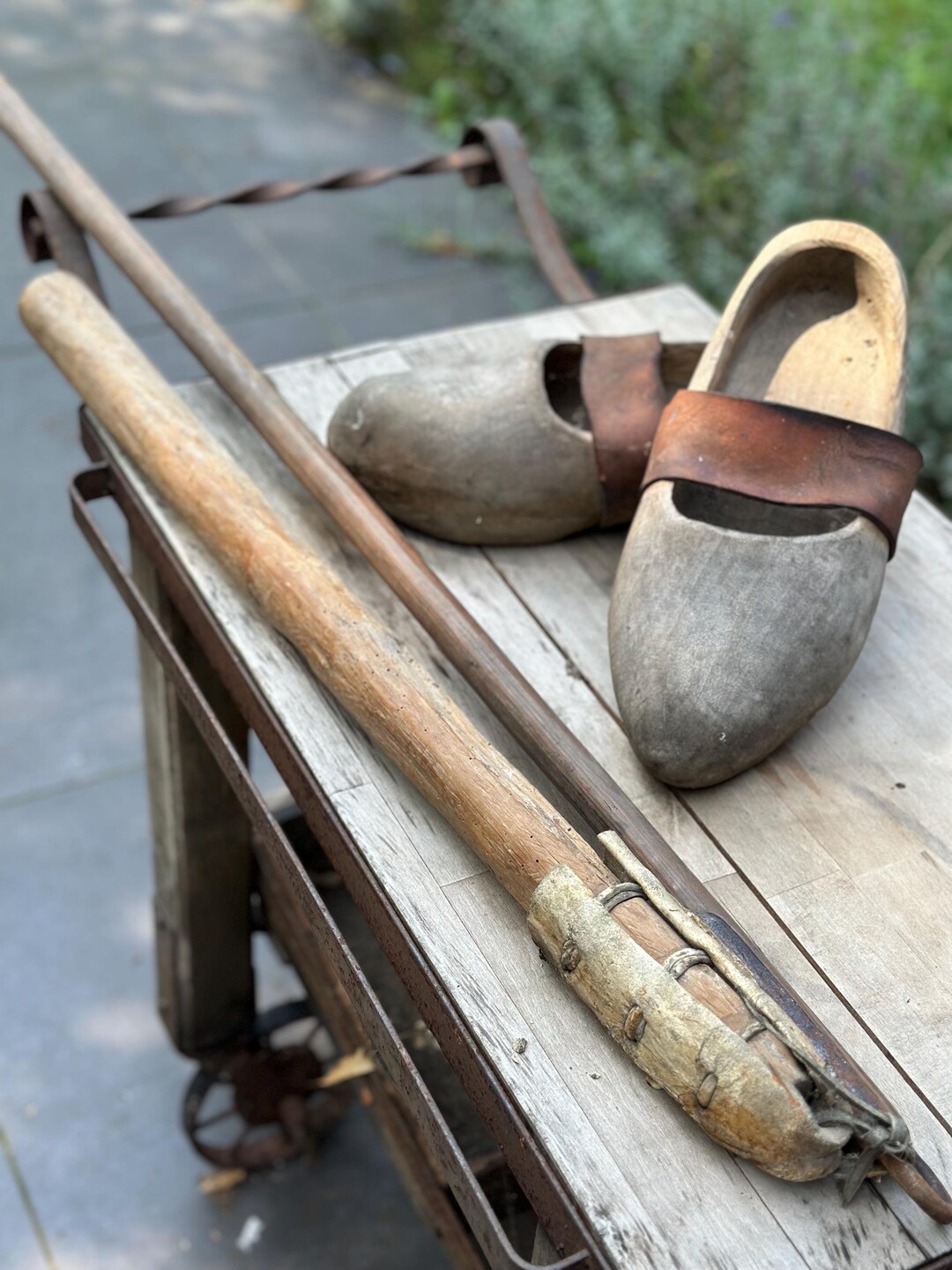 Antique Wooden Flail – Rustic Farmhouse Decor – Primitive Threshing ...