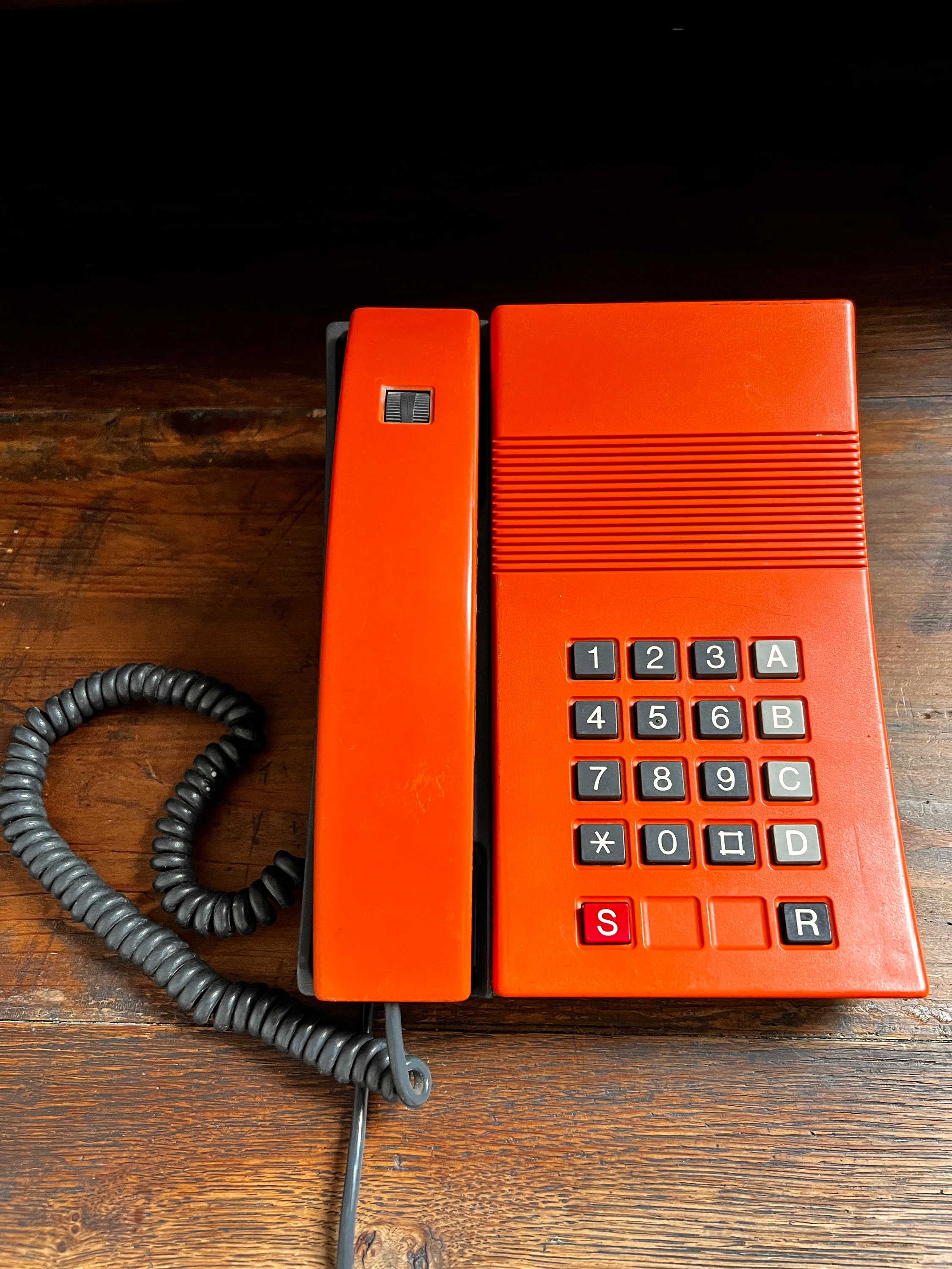 Orange Vintage Telefoon France Digitel 2000 80s Decoration Working - Etsy
