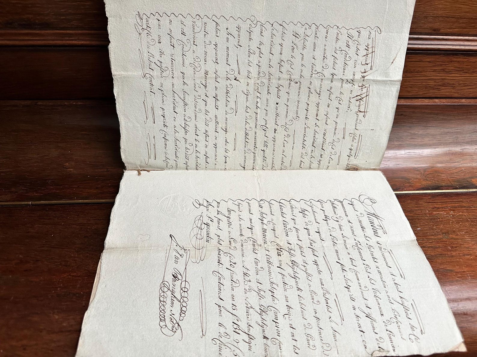 Napoleon Era - 1805 -original Wedding Contract - Fructidor an 13 ...