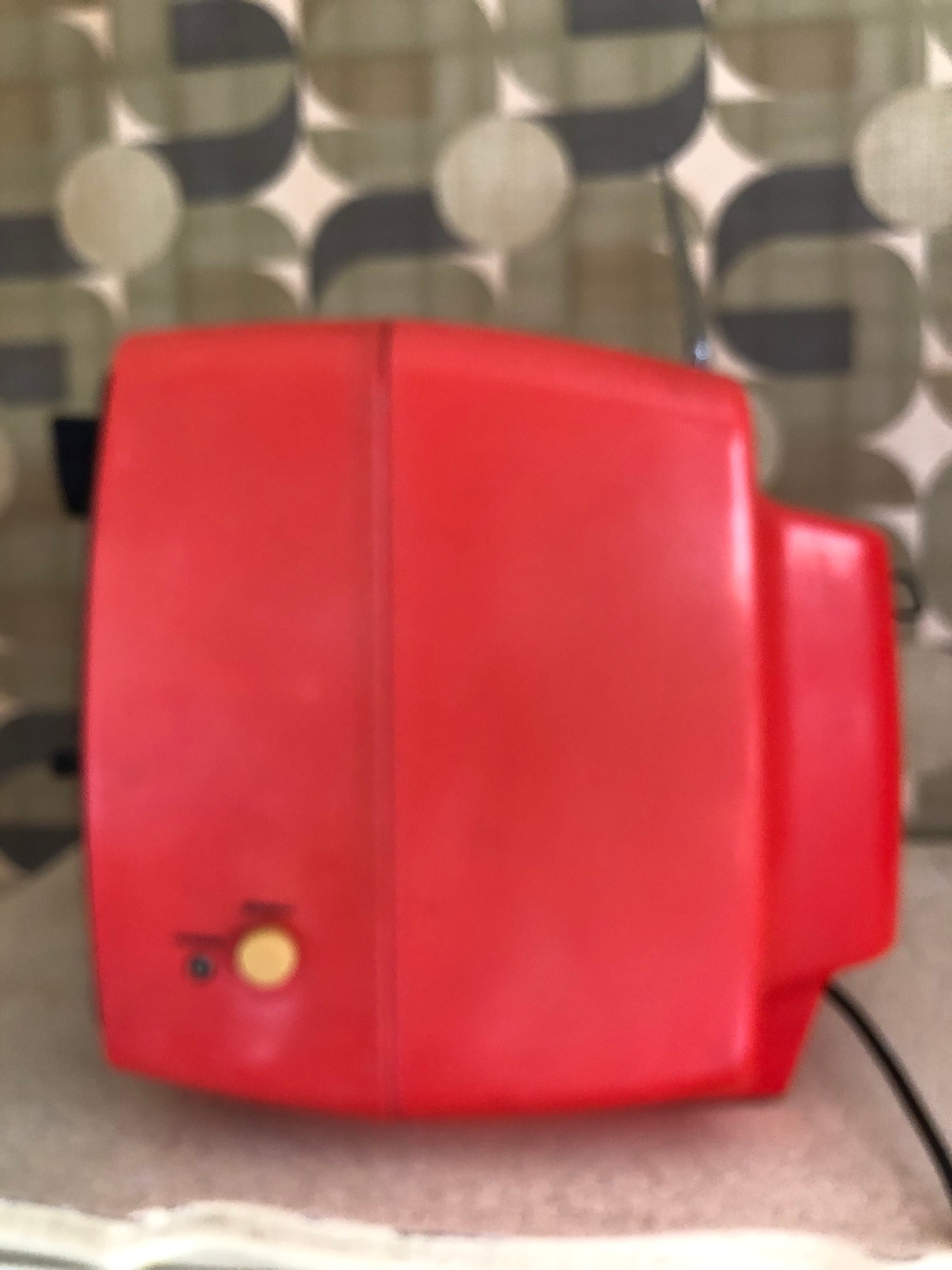 Jaren 70 Space Age Tv Rood Cold War Portable AS Audio Sonic Nederlandse ...