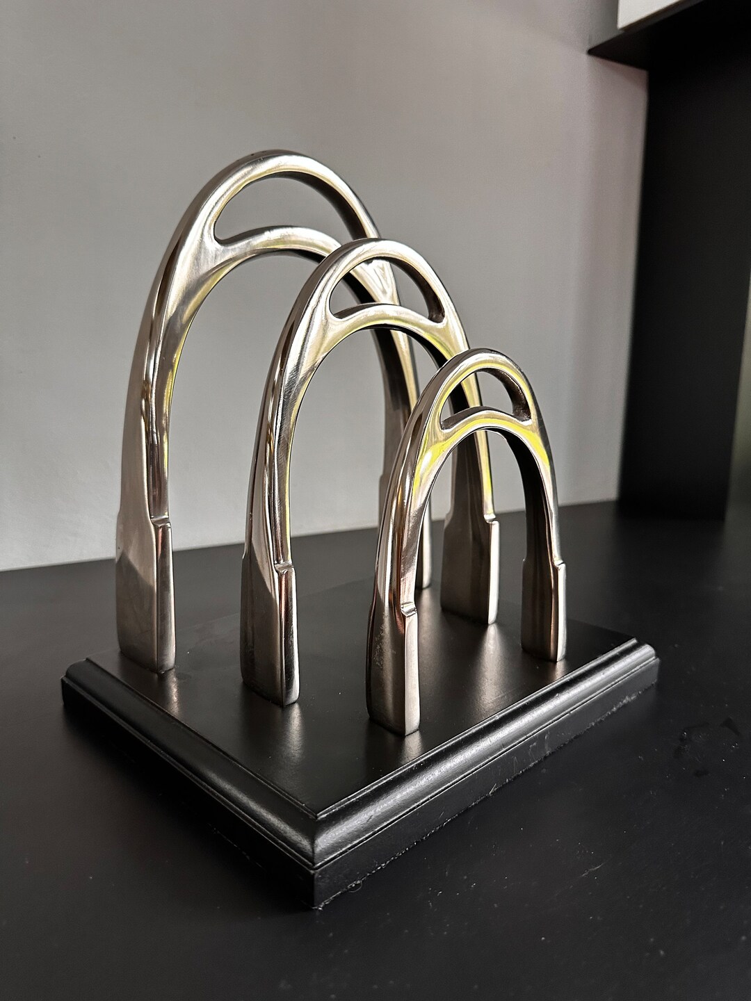 Art Deco Chrome Magazine Rack – Architectural Design – Chrysler-era ...