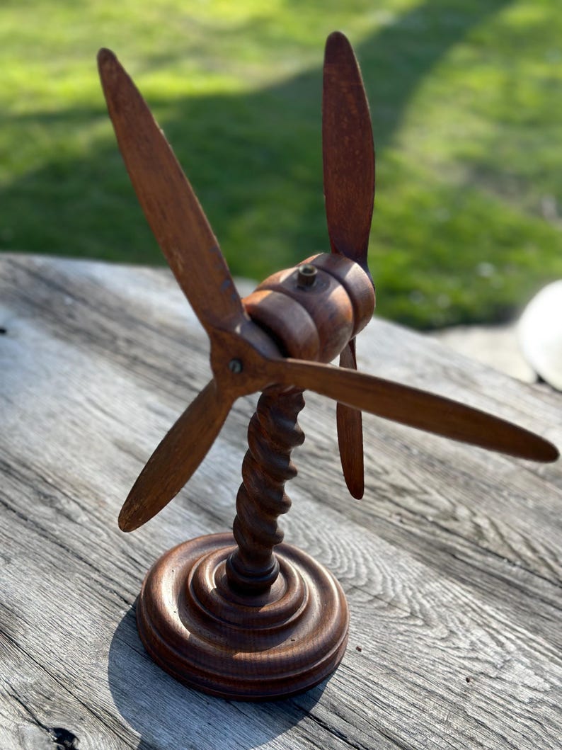 Vintage Wooden Wind Tunnel Propeller Model – Minerva Factory (belgium ...