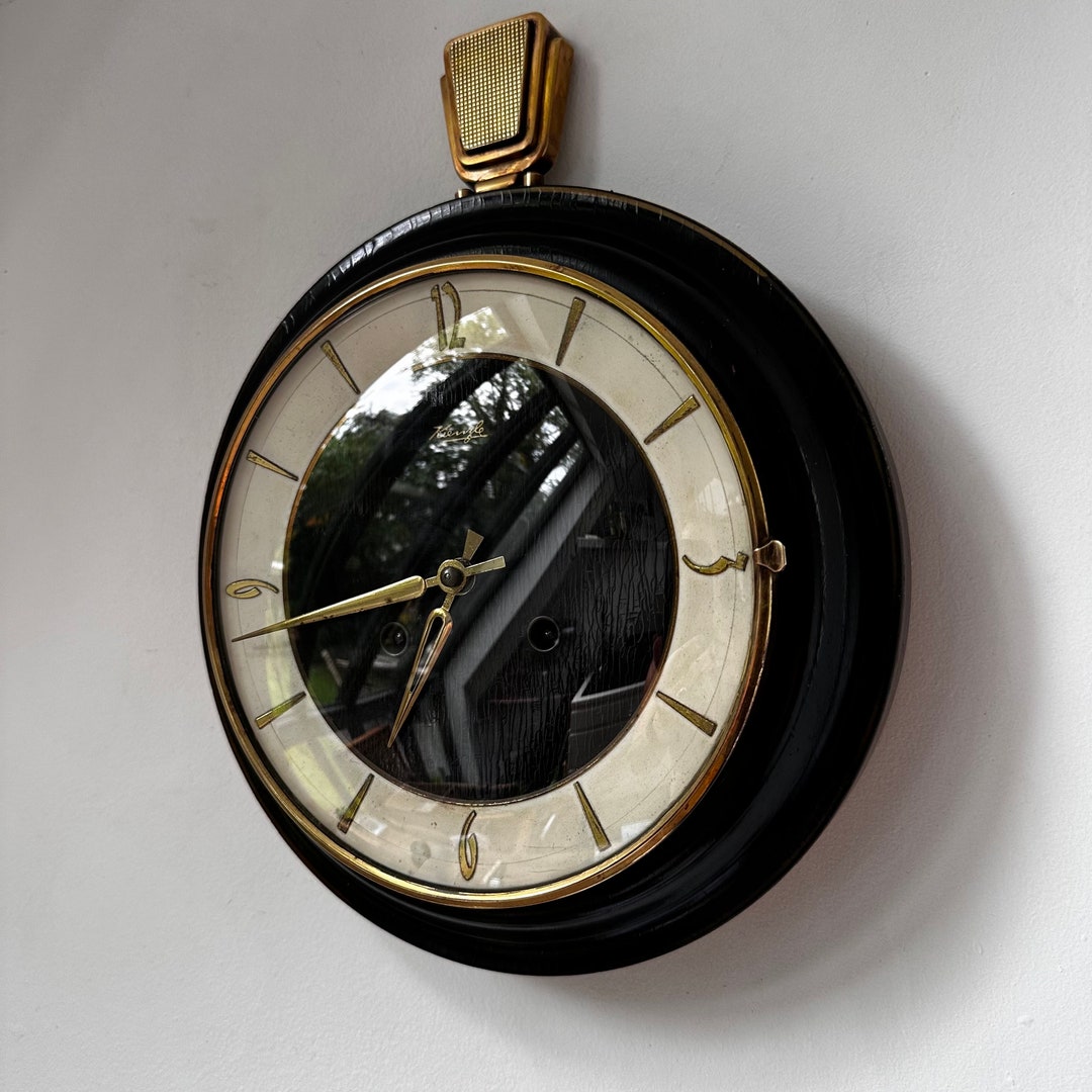 Mid-century Kienzle Wall Clock - 50s Home Decoration - Not Working - No ...