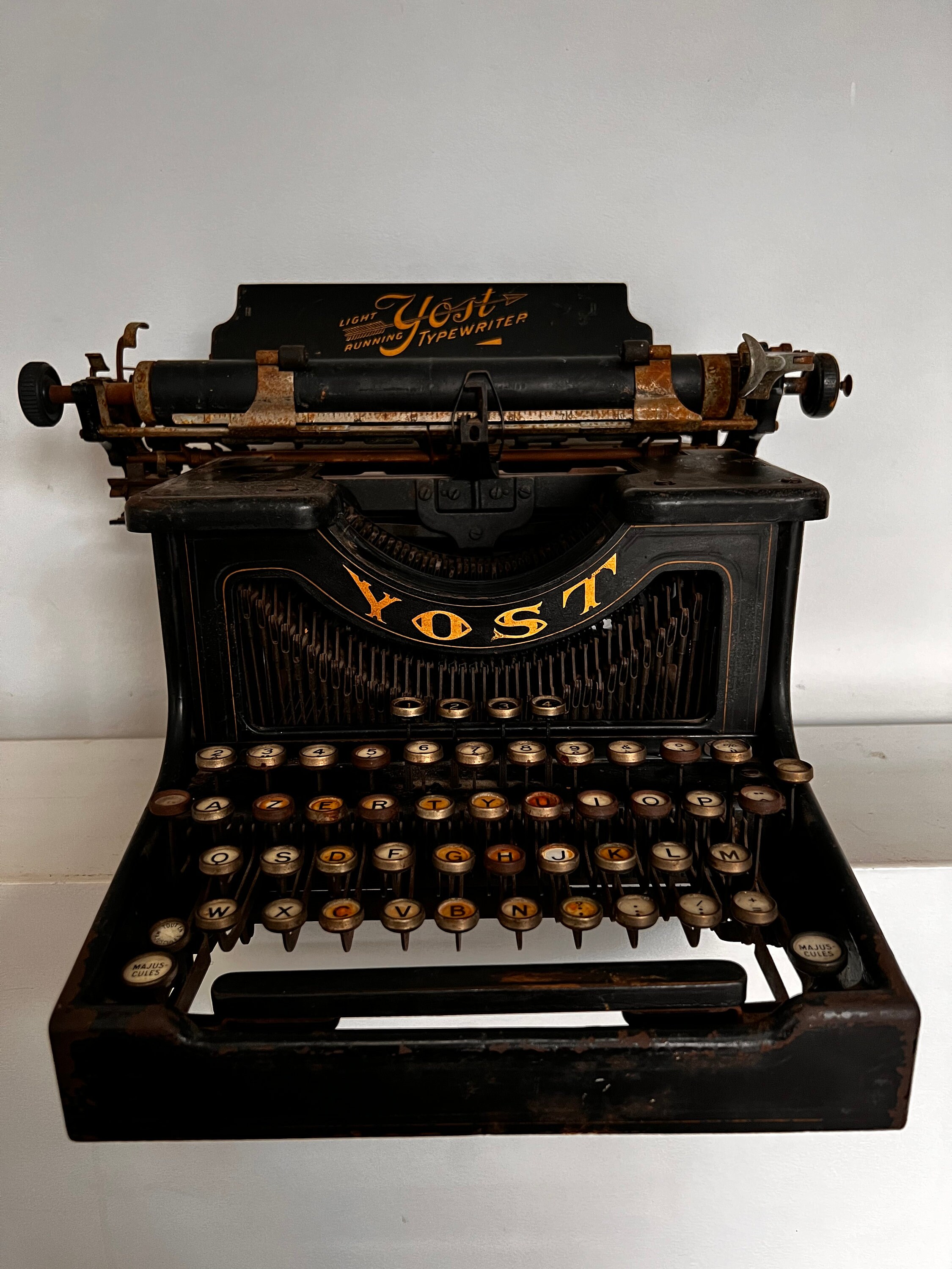 Extremely Rare 100 Year Old Yost Typewriter 1914 Grasshopper System ...