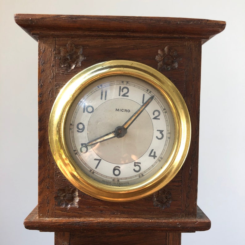 Cute Vintage Miniature Grandfather Clock Vintage Mechanical - Etsy