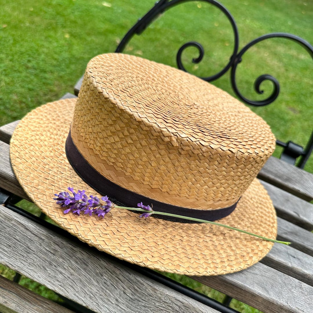 Vintage Straw Boater Hat – Radium London Make – De Groote-ghys ...