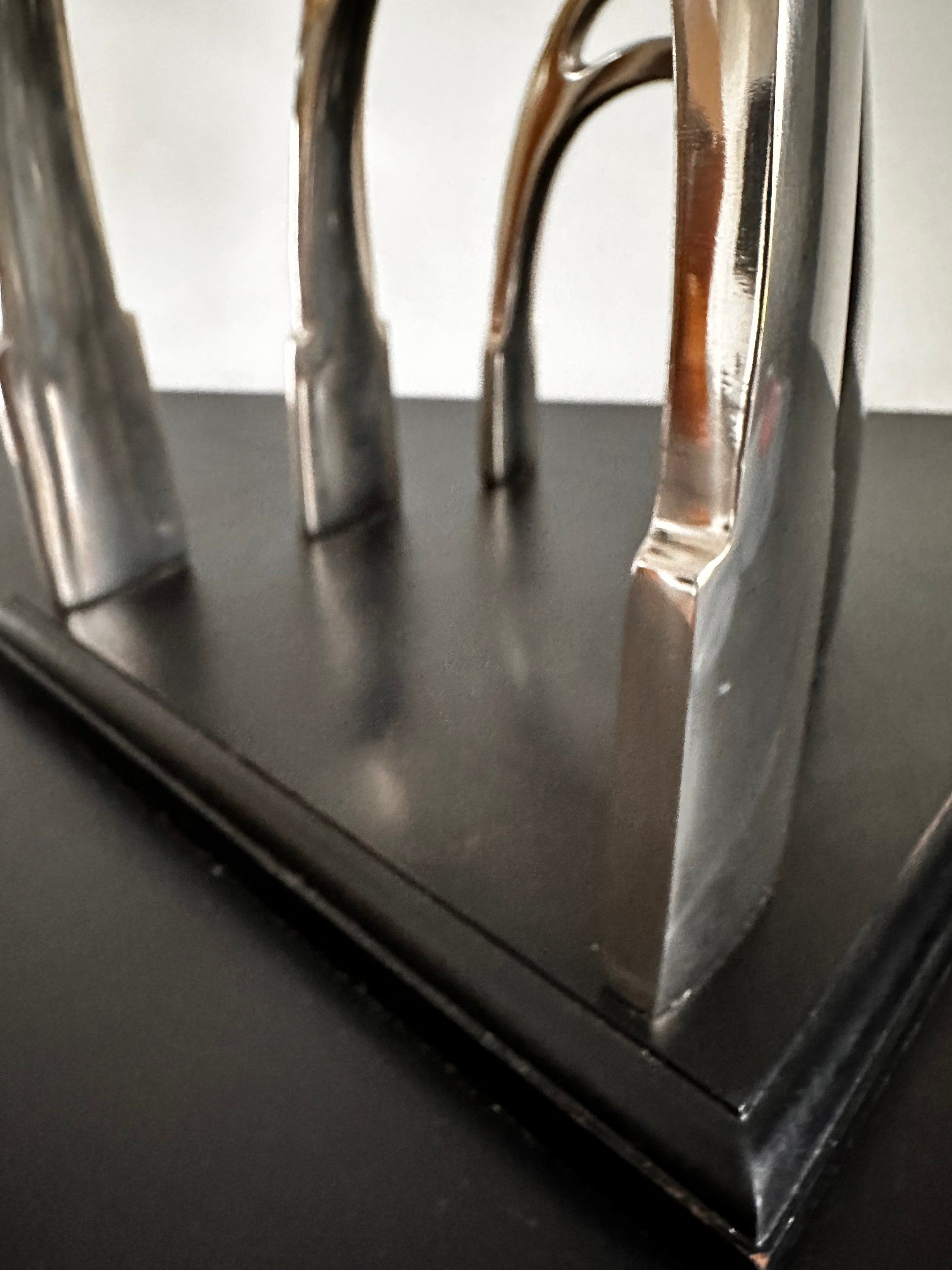 Art Deco Chrome Magazine Rack – Architectural Design – Chrysler-era ...