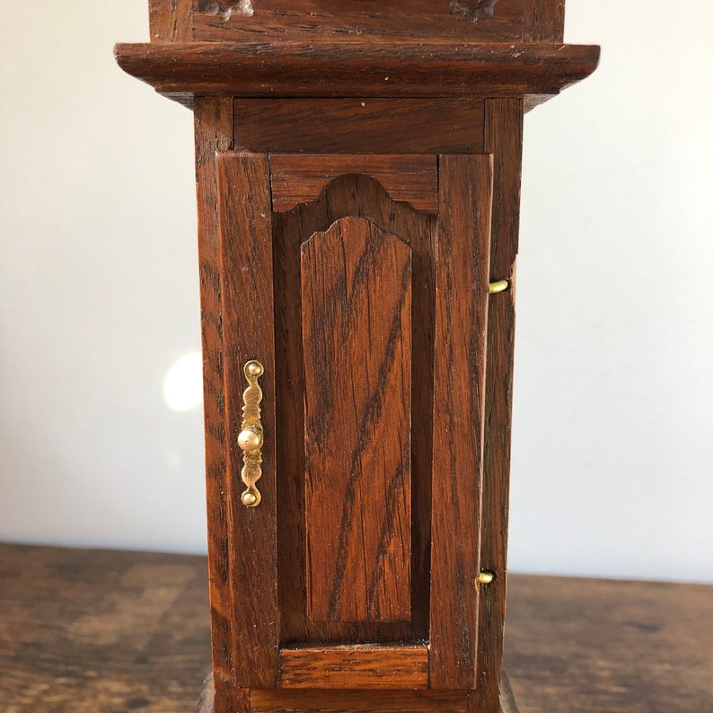 Cute Vintage Miniature Grandfather Clock Vintage Mechanical - Etsy