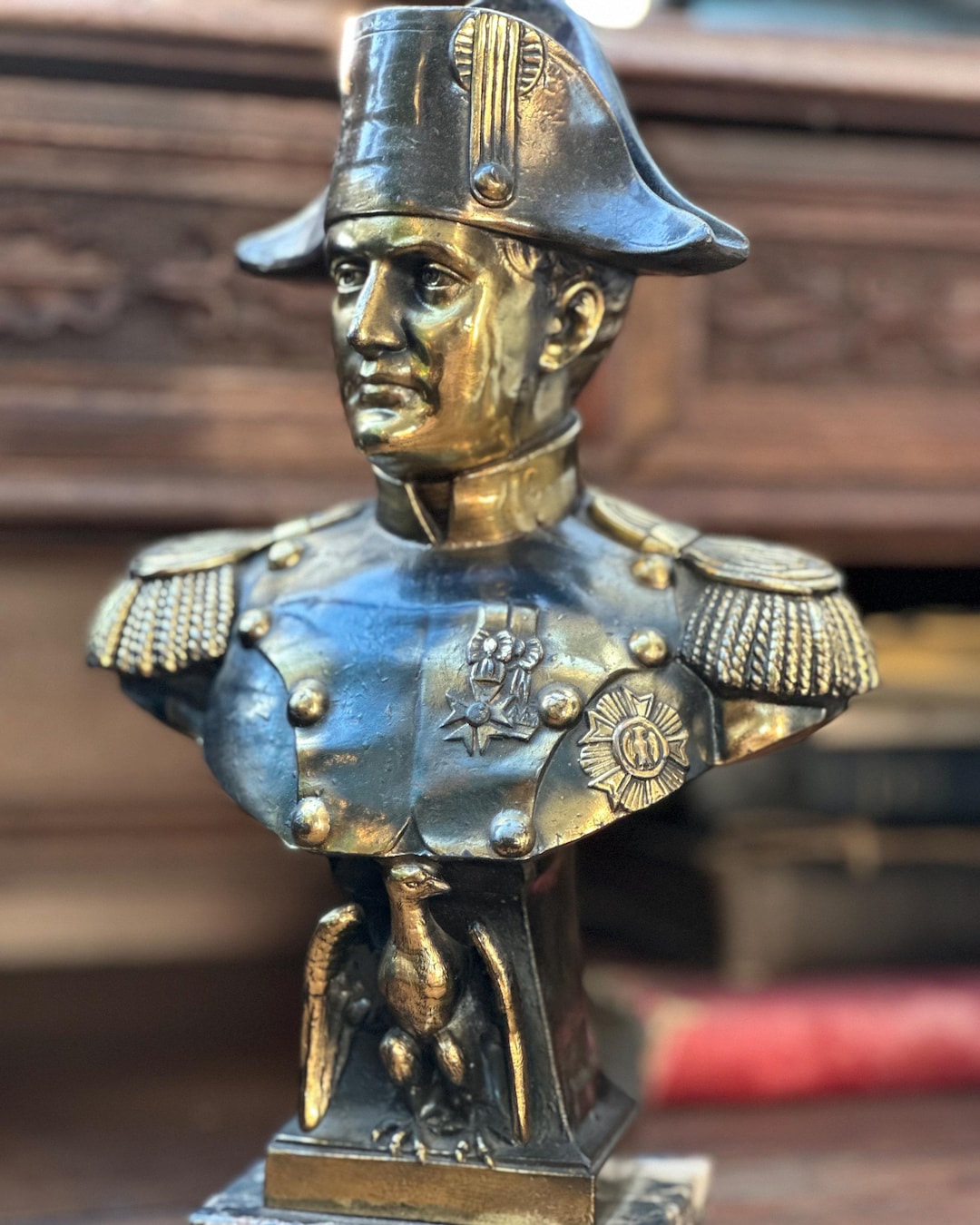 Napoleon Bonaparte Spelter Bust - Waterloo - Desktop Decoration ...