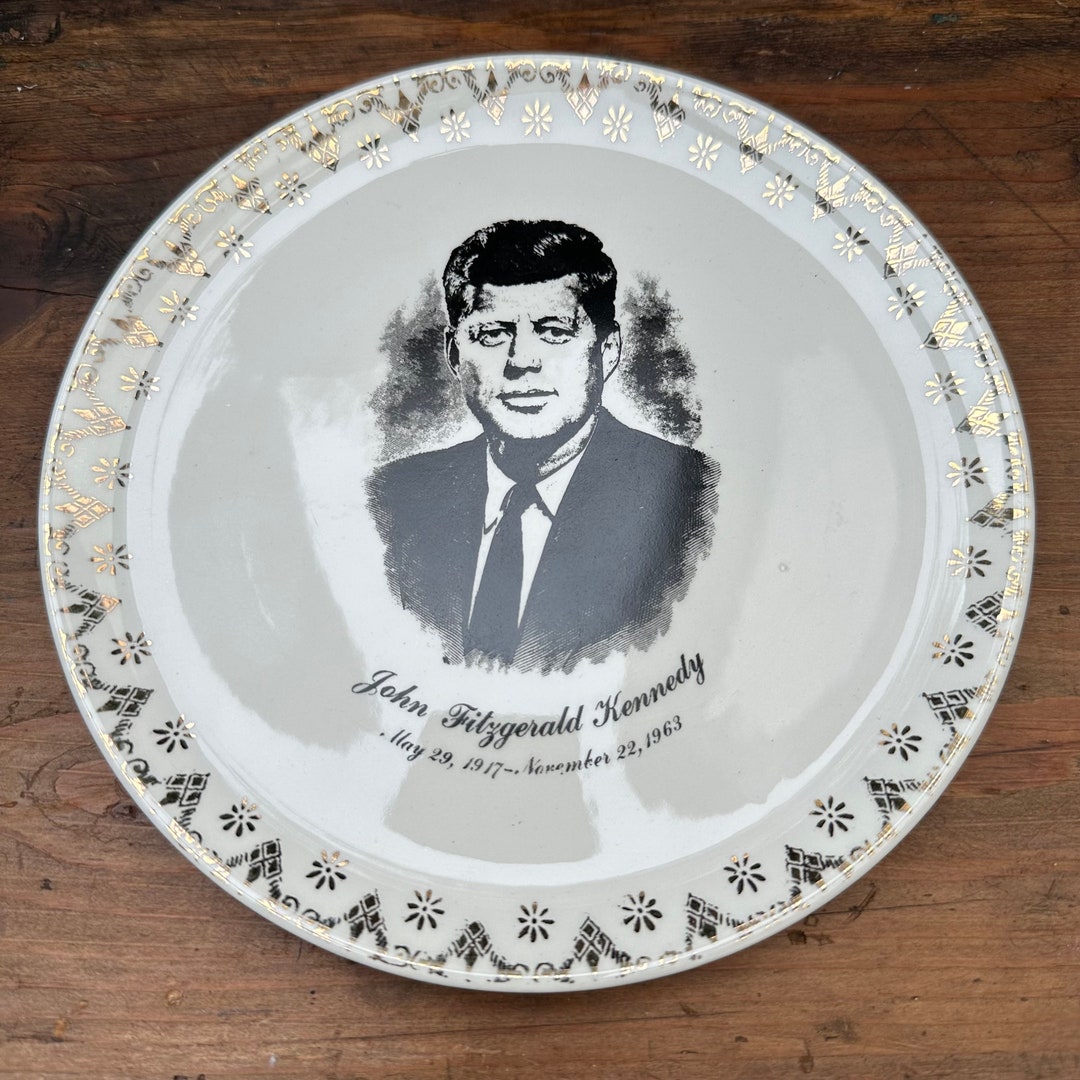 JFK - Vintage Memorial Plate - 1963 - Wall Decoration - Tribute - Etsy