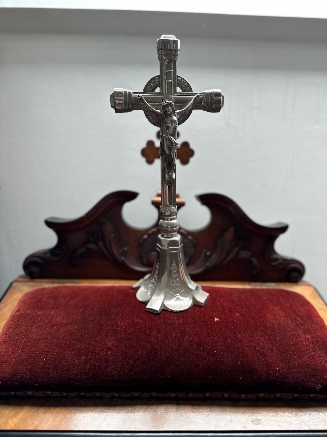 Silver Plated Altar Crucifix: Christ Saviour, Religious Gift - Etsy