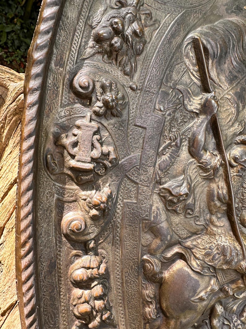 French 19th Century Shield Parade Armor Shield Bronze King of France ...