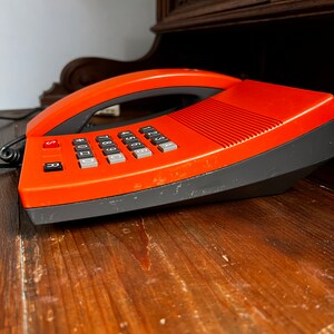 Orange Vintage Telefoon France Digitel 2000 80s Decoration Working - Etsy