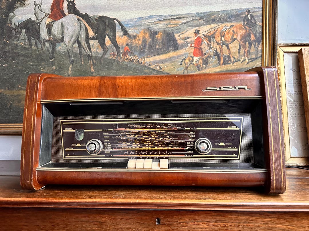 Vintage Belgian Tube Radio – SBR Table Model (c. 1950s) - Etsy