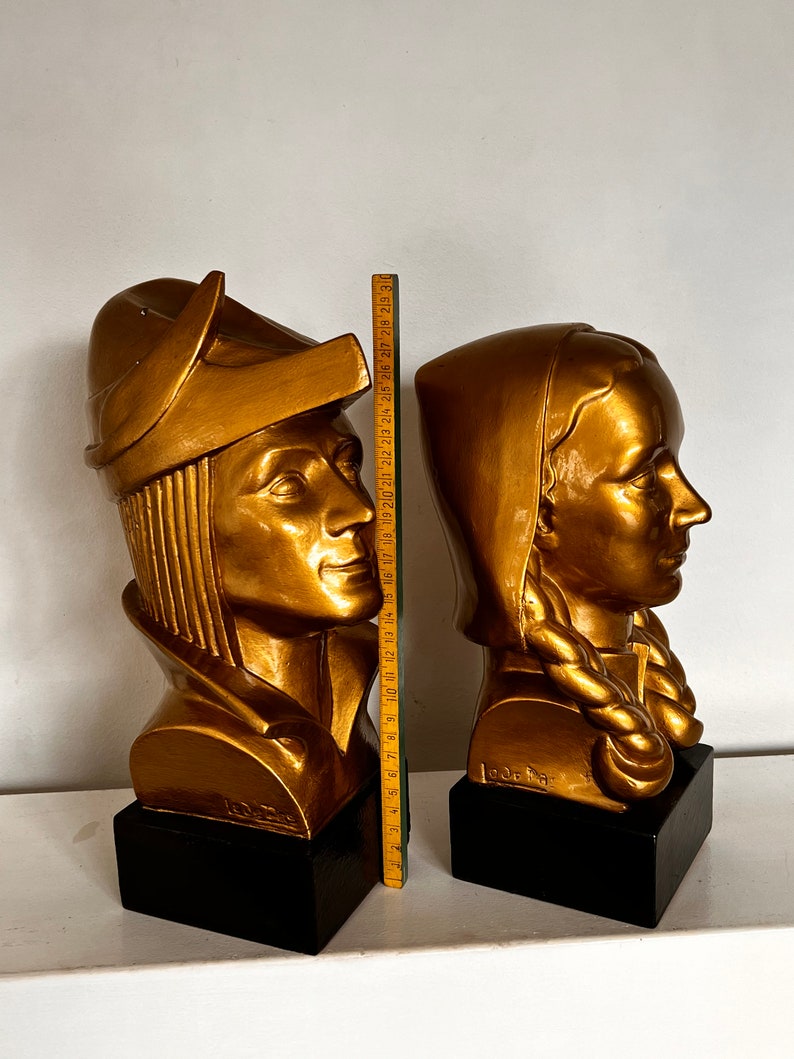 Romeo En Julia Robin Hood Marian Uhlenspiegel Rare Gilded Bookends ...