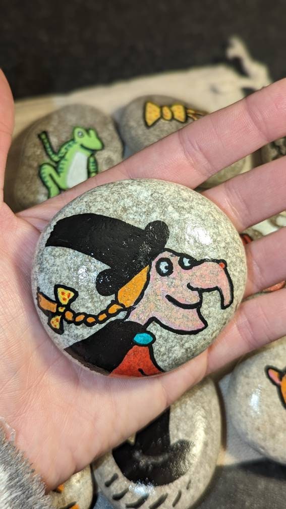 Room on the Broom Hand Painted Story Stones Julia Donaldson - Etsy UK