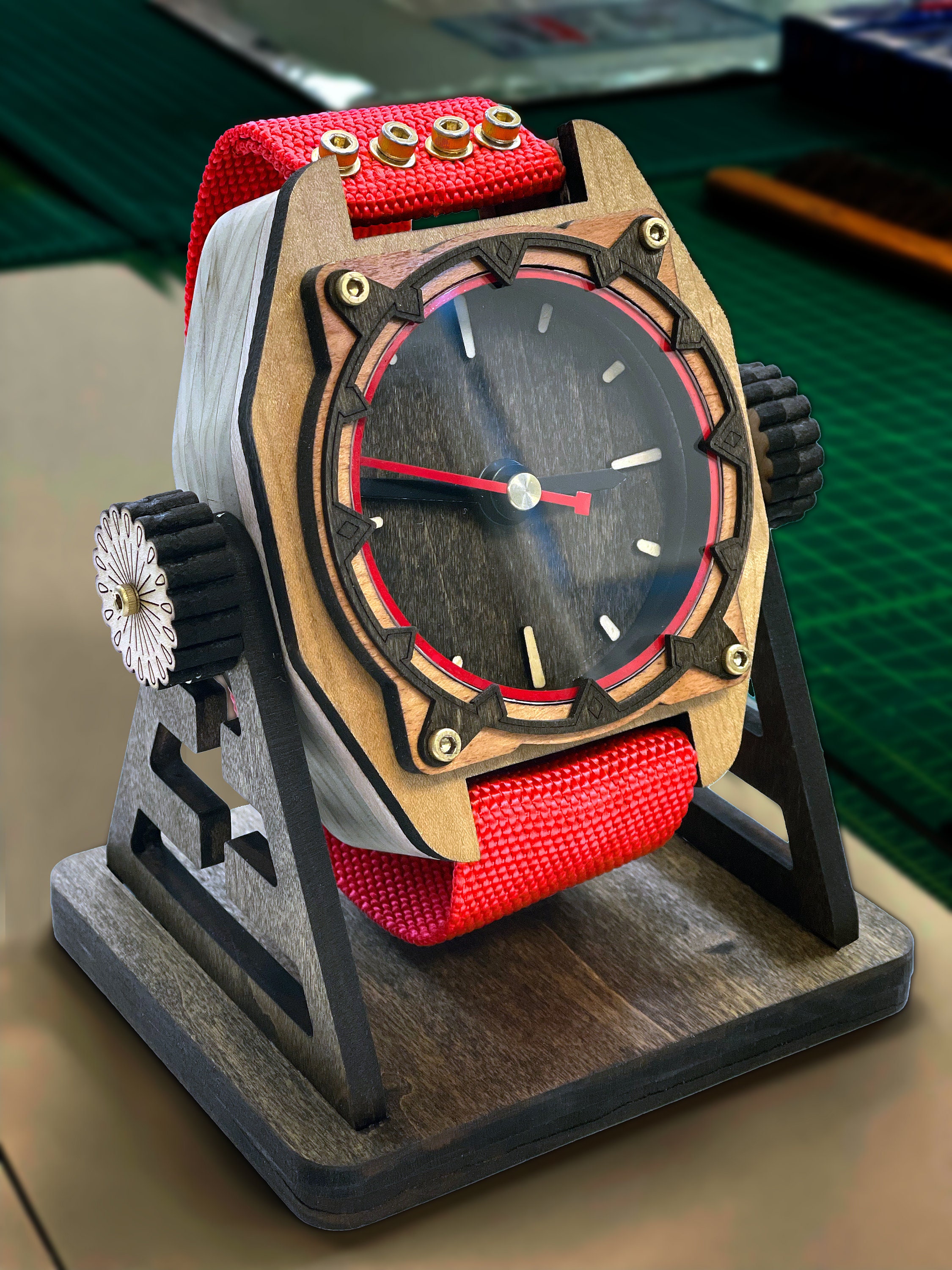 Stunning Wooden Desk Clock/watch Svg, Dfx Ai Laser Cut Files. for ...