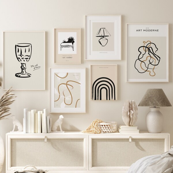 Modern Line Art - Etsy