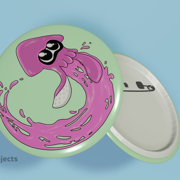 Splatoon Button Badge - Etsy