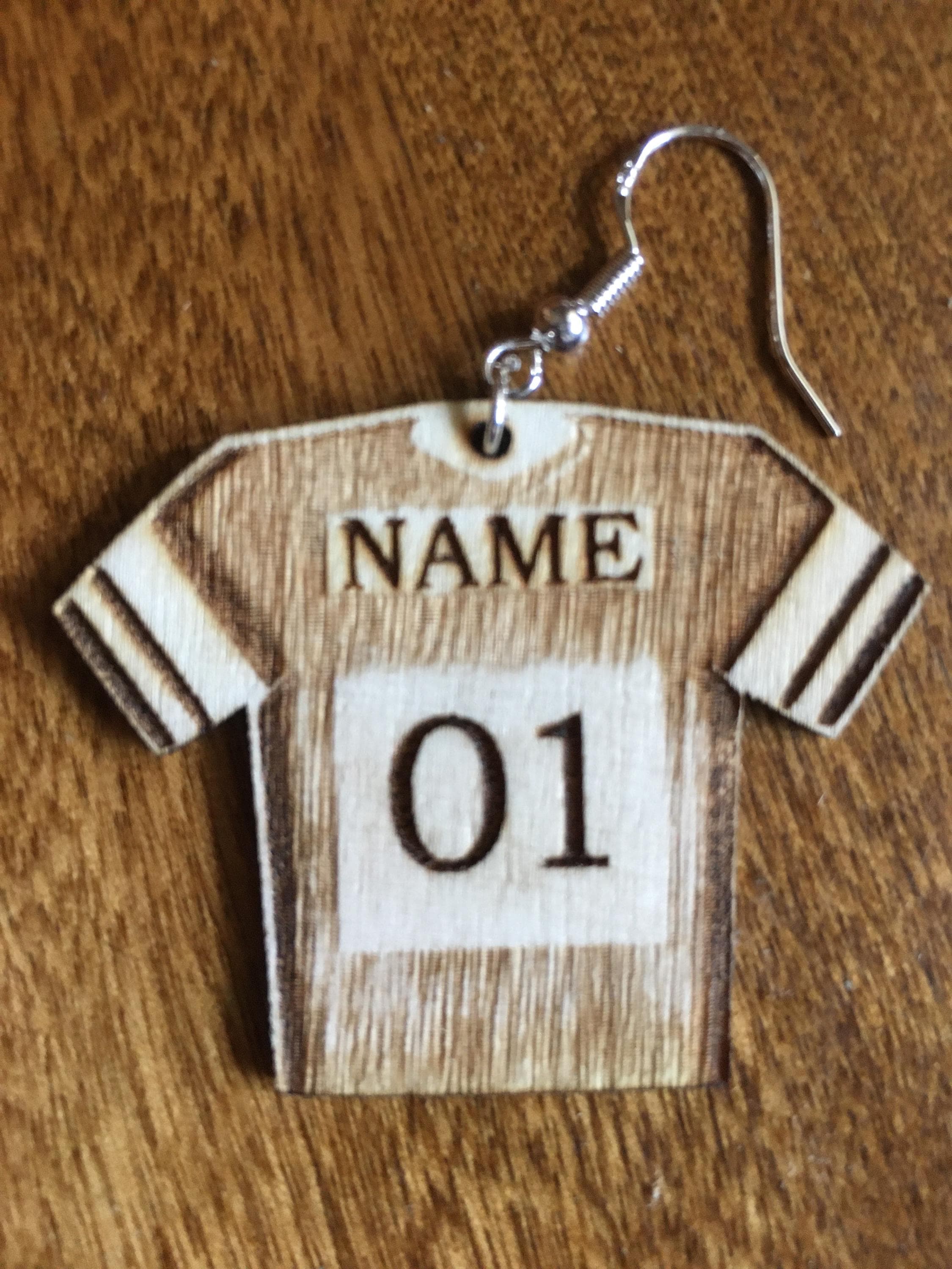 SVG - Football Jersey Laser Cut Earrings - SVG Only - Etsy