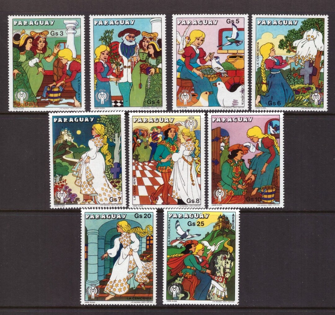 Paraguay 1979 Fairy Tale cinderella Set Mint Stamps for Collecting ...